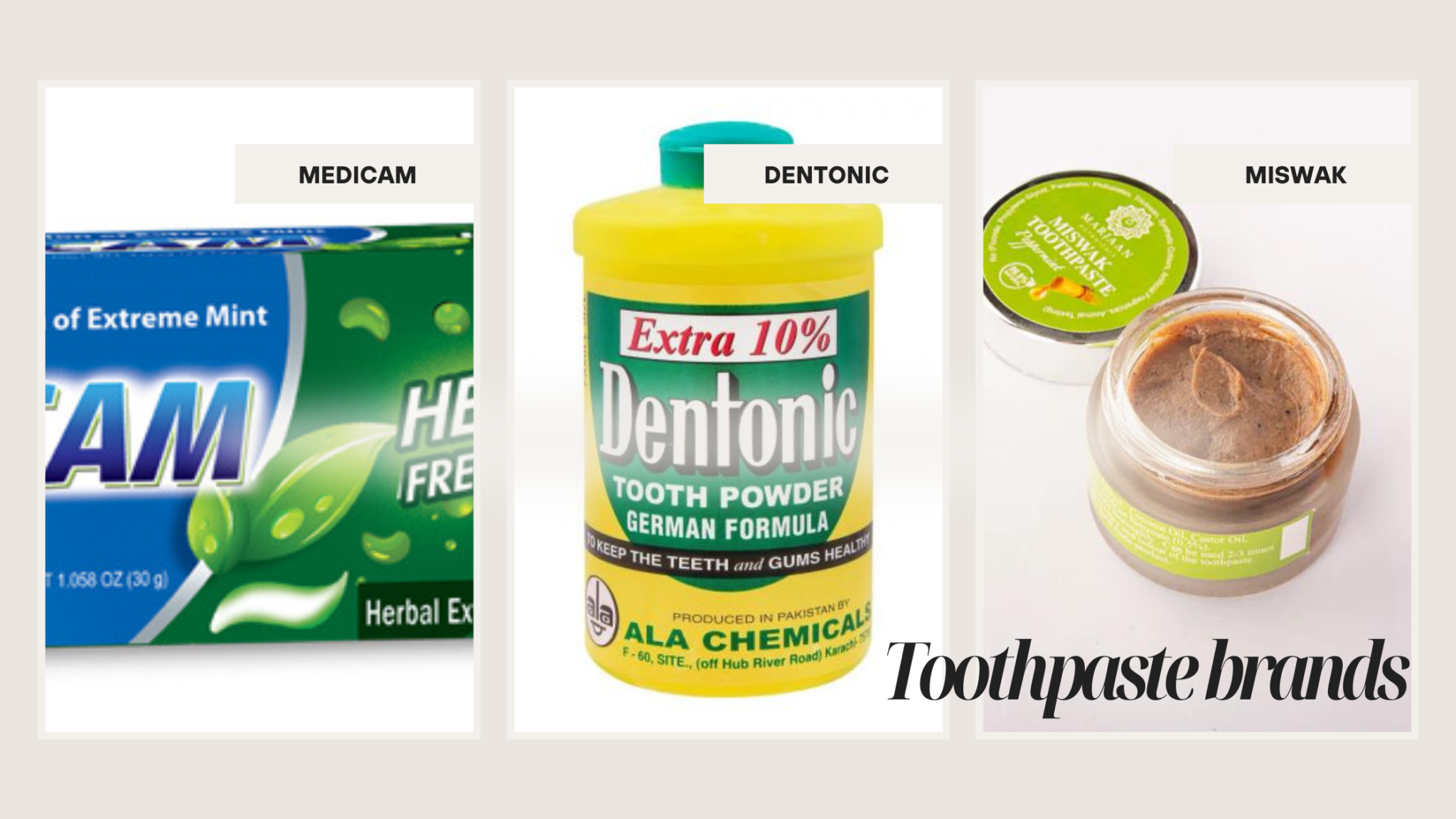 Pakistani Toothpaste Brands List